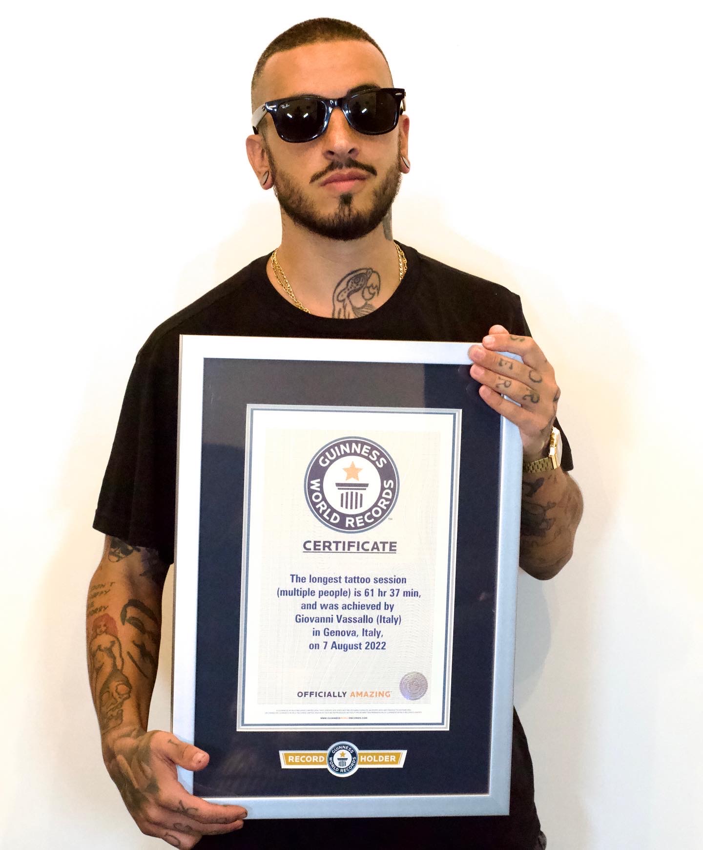 Intervista a Giovanni Vassallo, il tatuatore del Guinness World Records